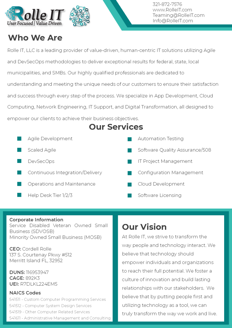 Statement of Capabilities – Rolle IT