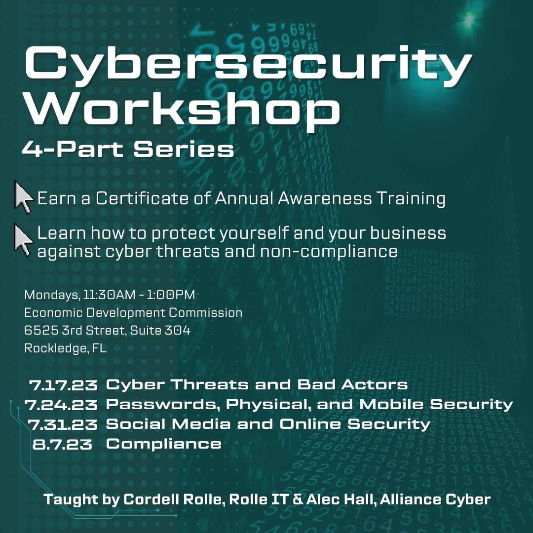 Cybersecurity Workshop July & August 2023 – Rolle IT